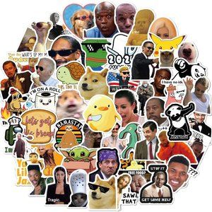 Toys | Funny Meme Vinyl Stickers Pack Vine Stickers For Laptop Iphone ...